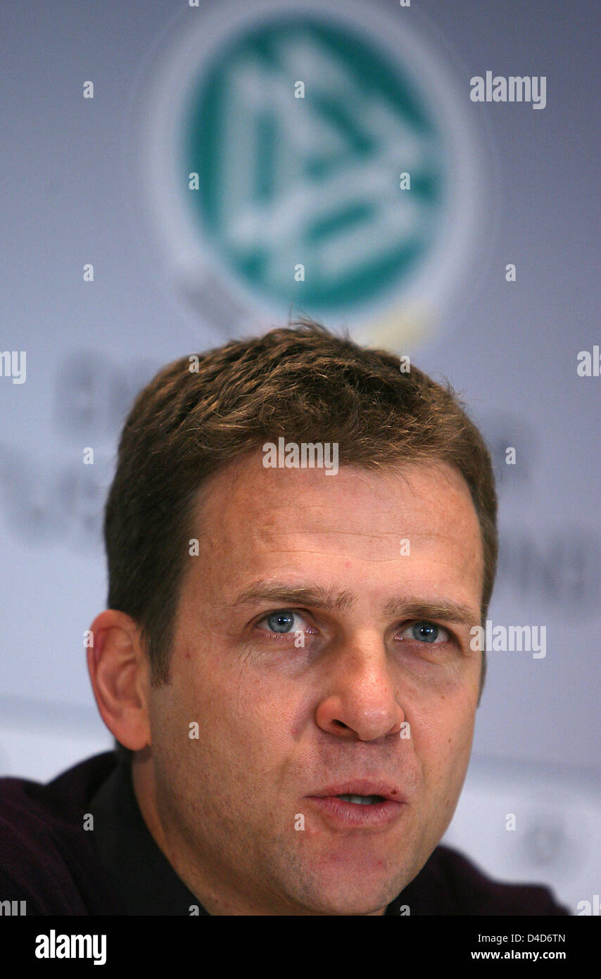 The manager of the German national soccer team Oliver Bierhoff is ...
