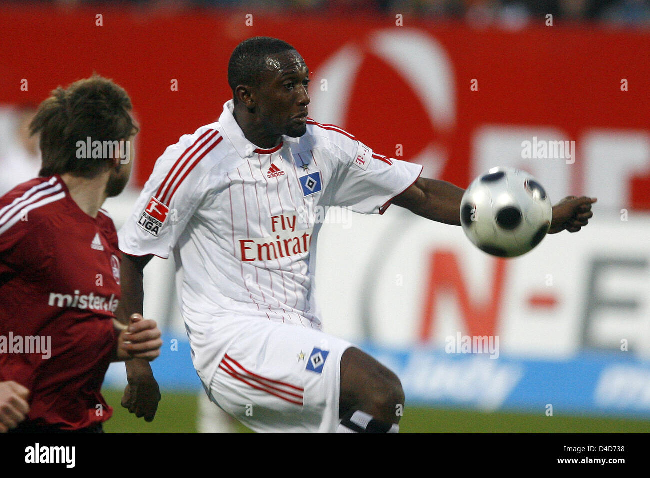 Hamburg's Collin Benjamin from Namibia (R) is pictured in action during ...