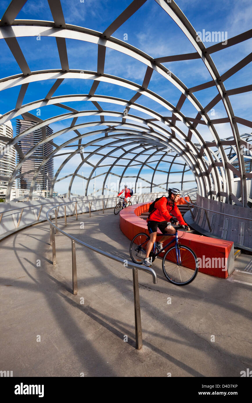 The Webb Bridge in Melbourne's Docklands - Its design was inspired by ...