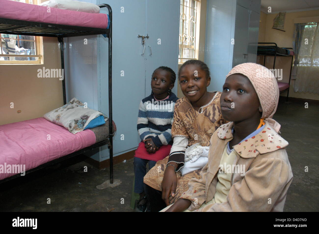Orphans pictured in the Mama Fatuma's Children Home in Nairobi, Kenya ...