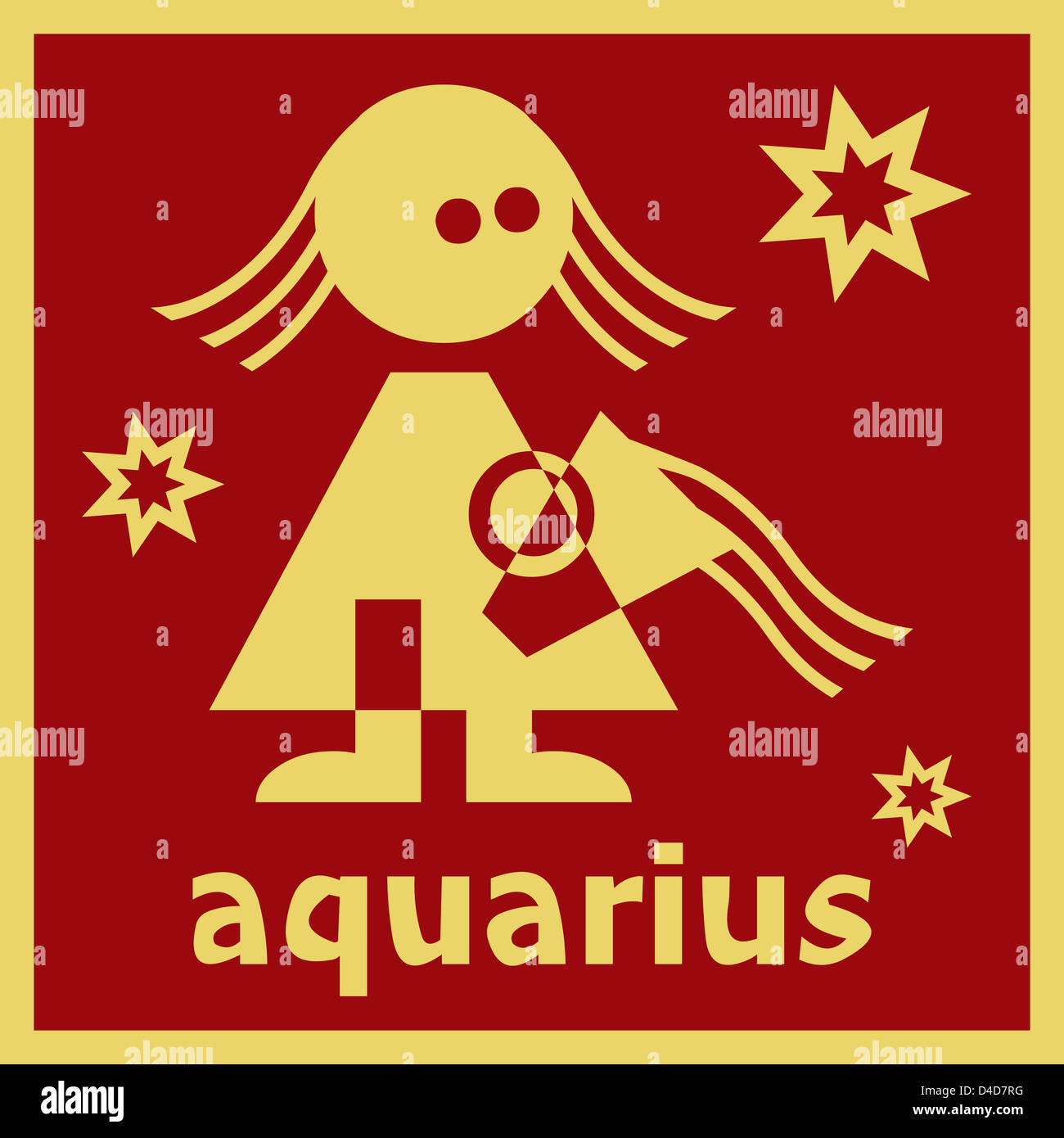 sign of the zodiac Aquarius Stock Photo - Alamy