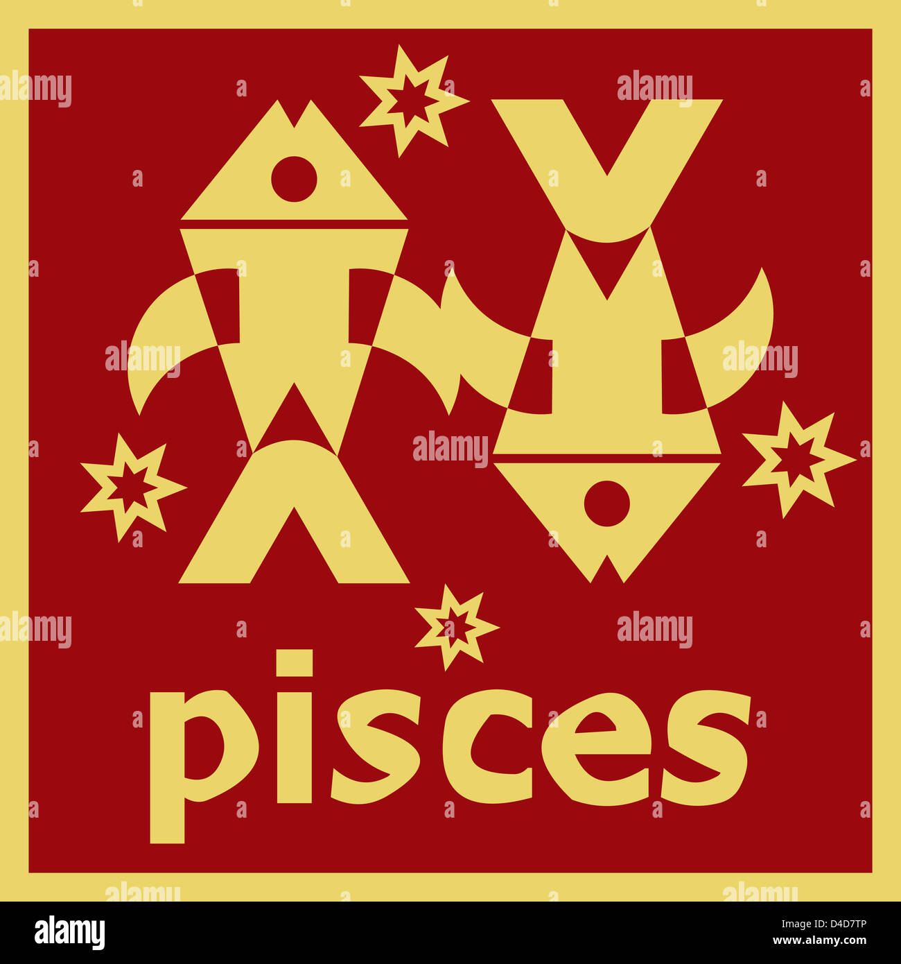 sign of the zodiac Pisces Stock Photo - Alamy