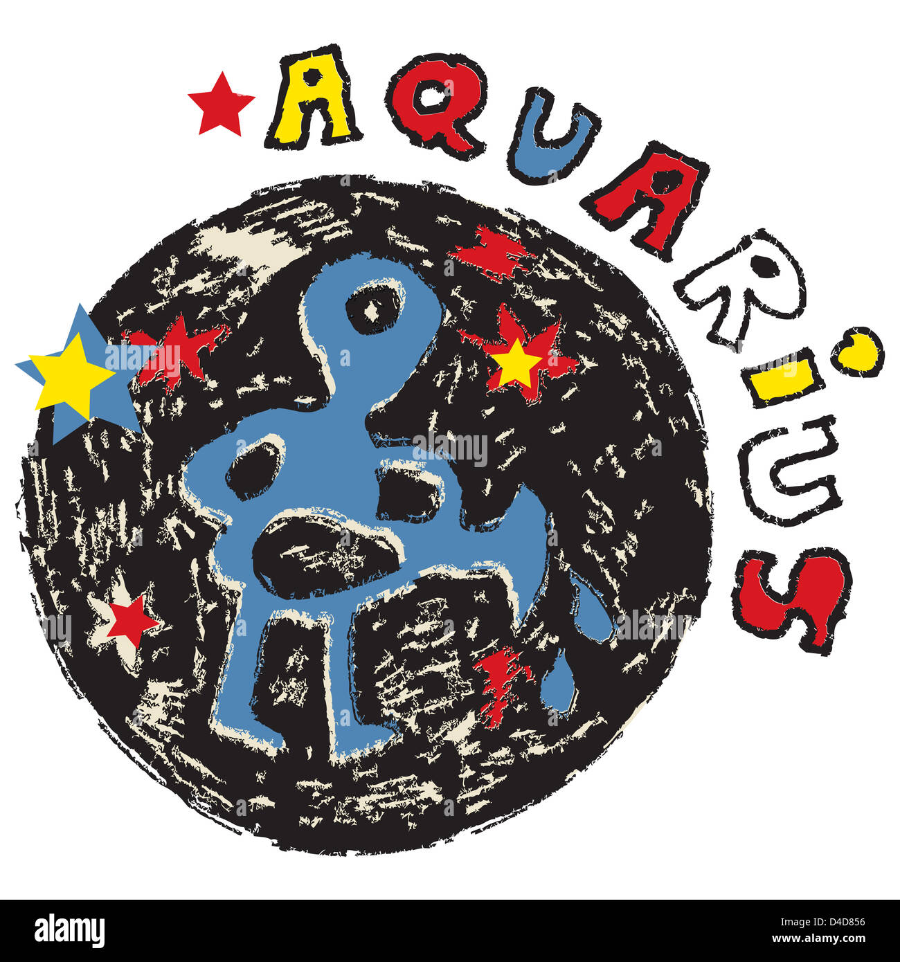 Astrology sign aquarius Cut Out Stock Images & Pictures - Alamy