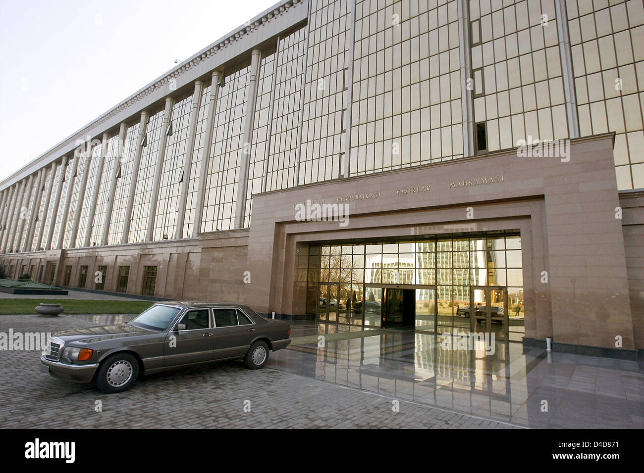 The picture shows the office of the Prime Minister of Uzbekistan in ...