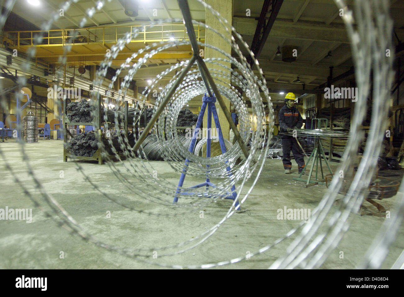 Cables and wires pictured at the 'Deutsche Kabel AG Taschkent' ('German ...