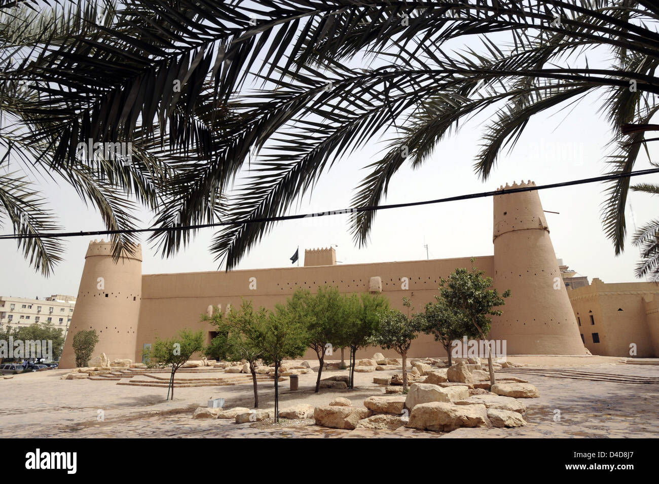 The picture shows the Al Masmak Castle from 1865 in Riyadh, Saudi ...