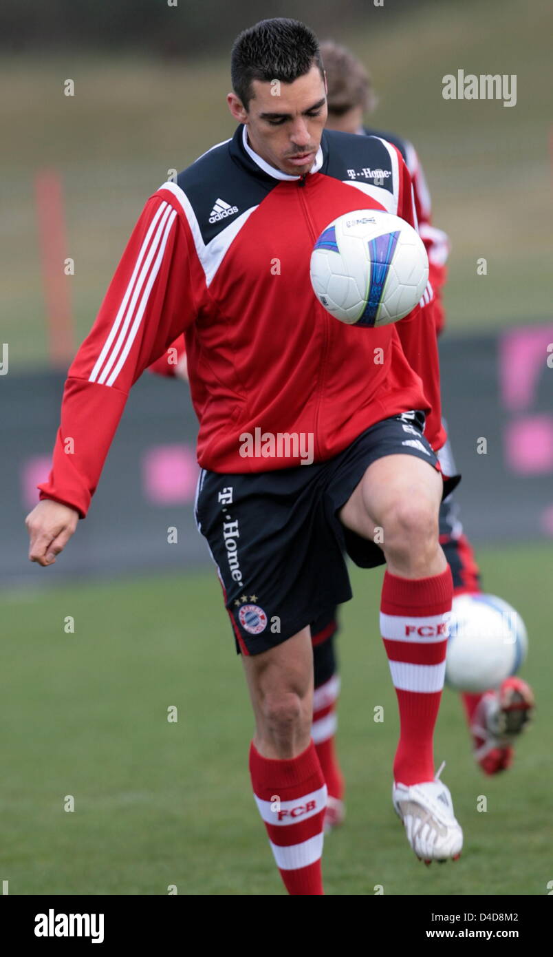 Lucio of Bundesliga club FC Bayern Munich is pictured during a final ...