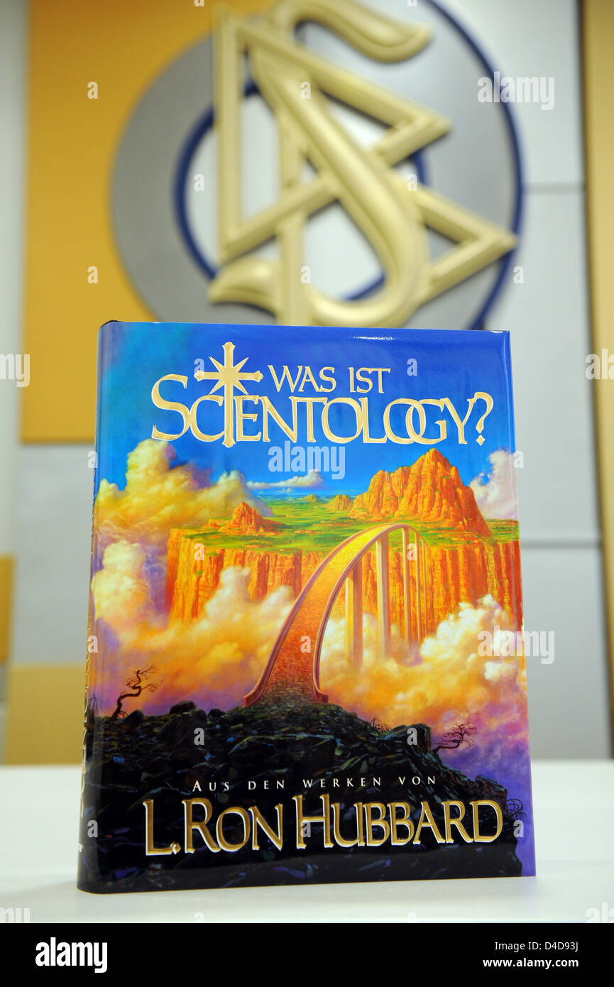A volume of Scientology's 'What Is Scientology' pictured at the sect's ...