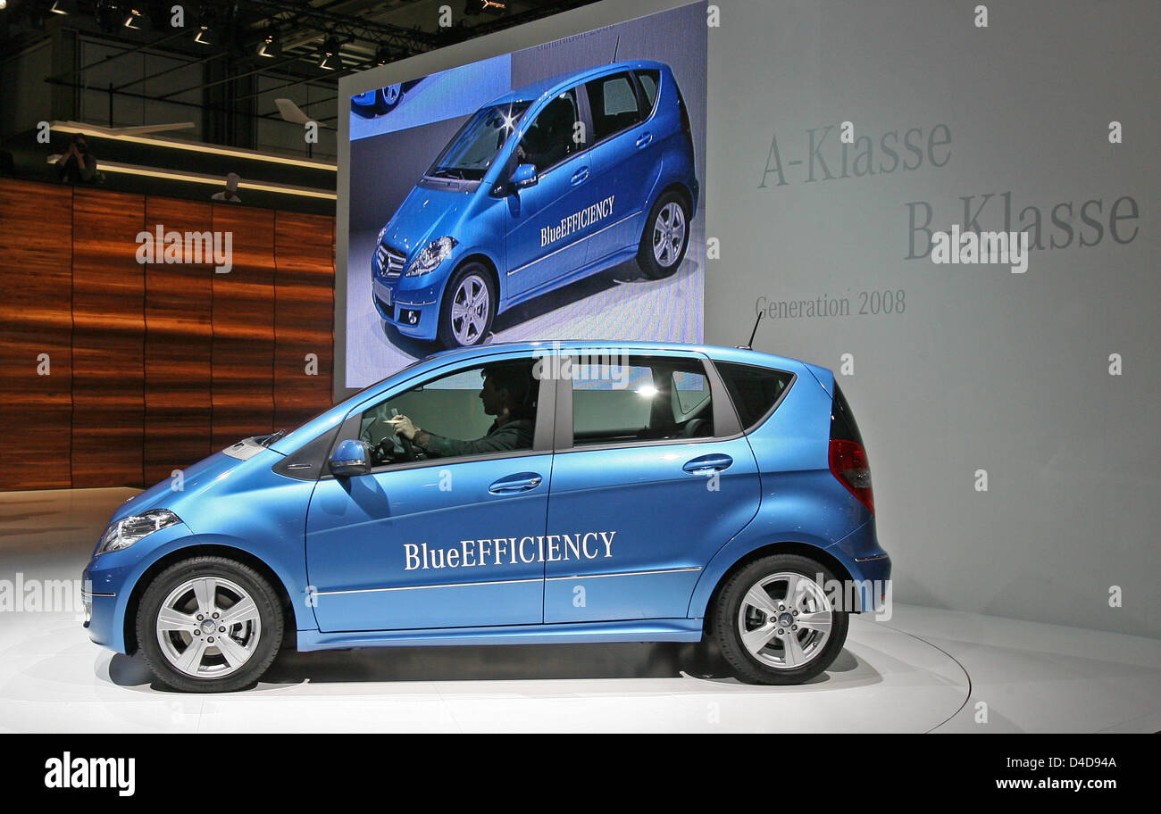 A Mercedes-Benz A-Class pictured at the Auto Mobil International (AMI ...