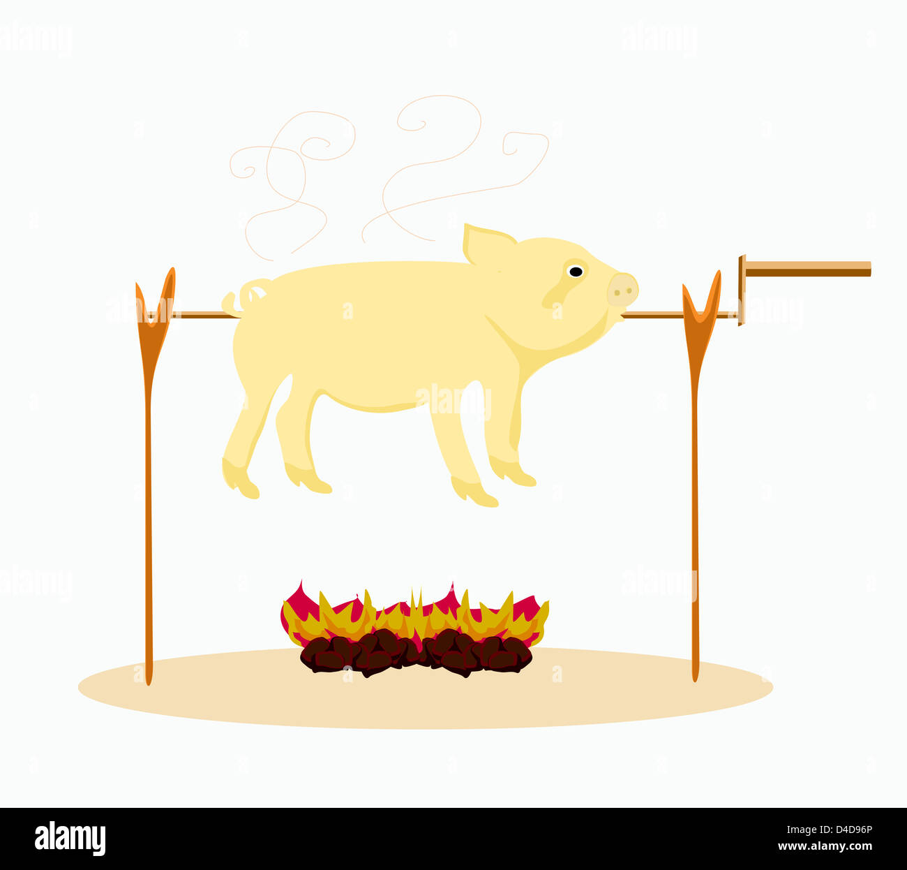 Roasted pork head Cut Out Stock Images & Pictures - Alamy