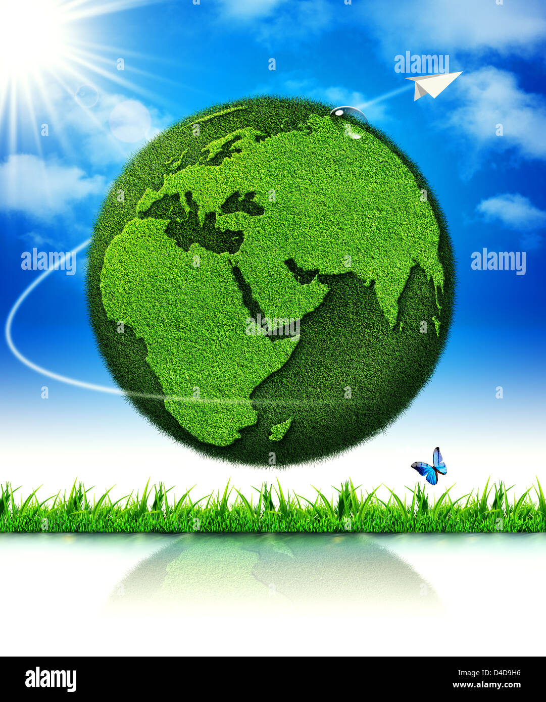 Green Earth. Abstract environmental backgrounds Stock Photo - Alamy