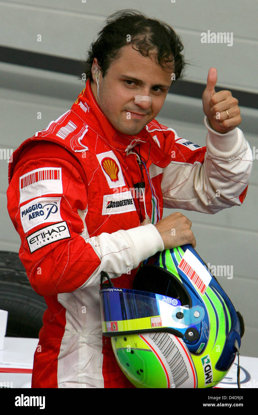 Brazilian Formula One driver Felipe Massa of Scuderia Ferrari ...