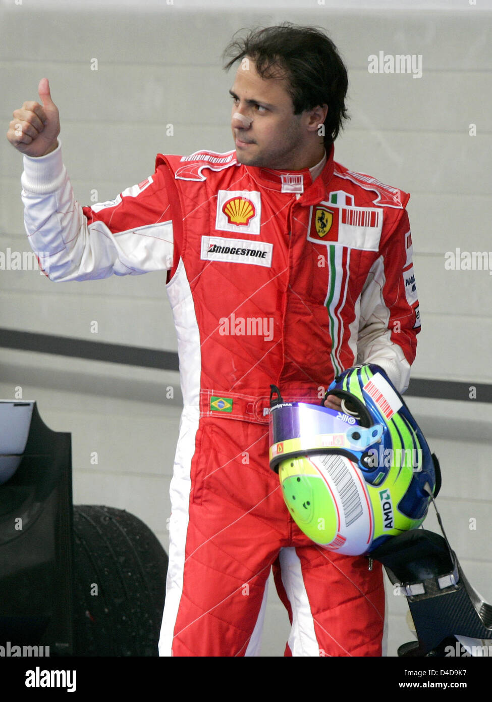Brazilian Formula One driver Felipe Massa of Scuderia Ferrari ...