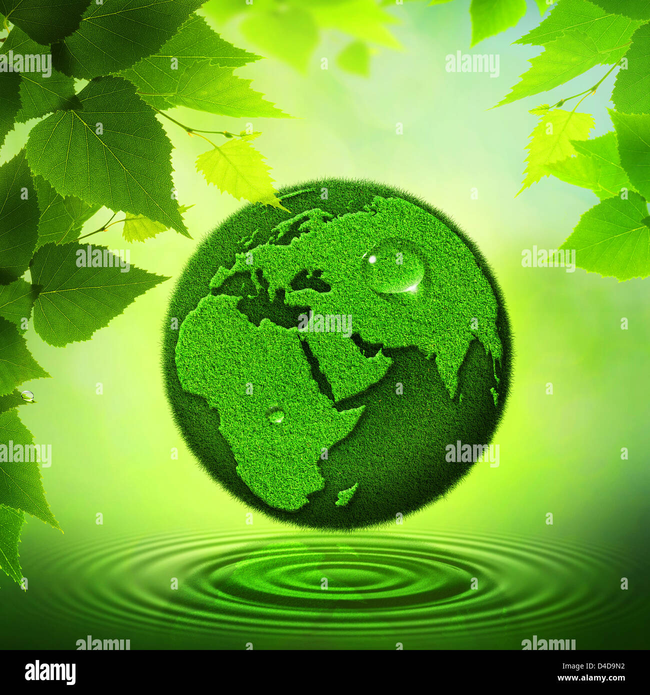 Green Earth. Abstract environmental backgrounds Stock Photo - Alamy