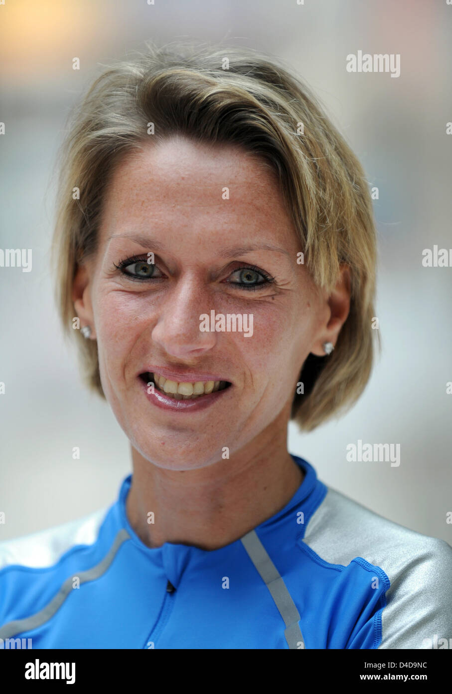 German runner Claudia Dreher is pictured at a photocall for the 28th ...