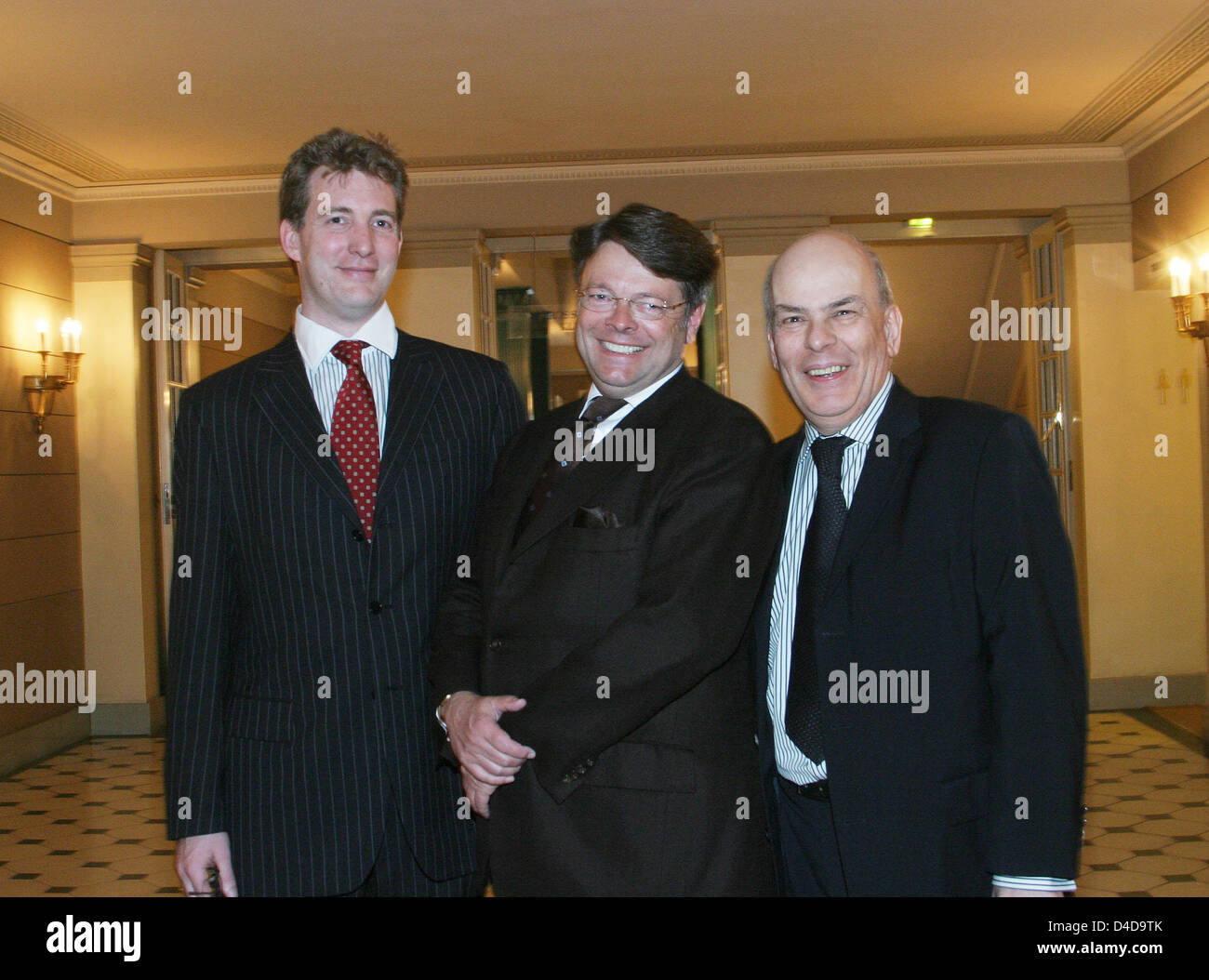 Raymond Gubbay, founder of Raymond Gubbay Ltd (R), Peter Schwenkow, CEO ...