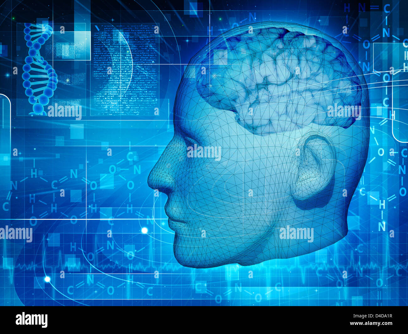 Abstract science and techno backgrounds Stock Photo - Alamy