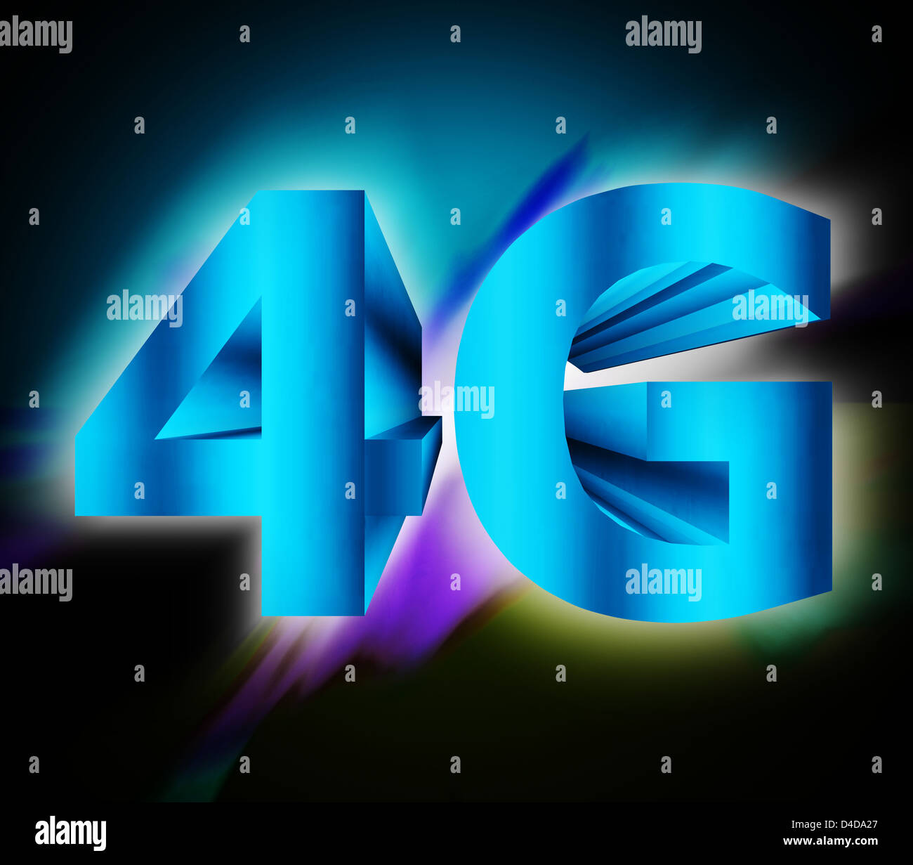 abstract of 4G network symbol Stock Photo - Alamy