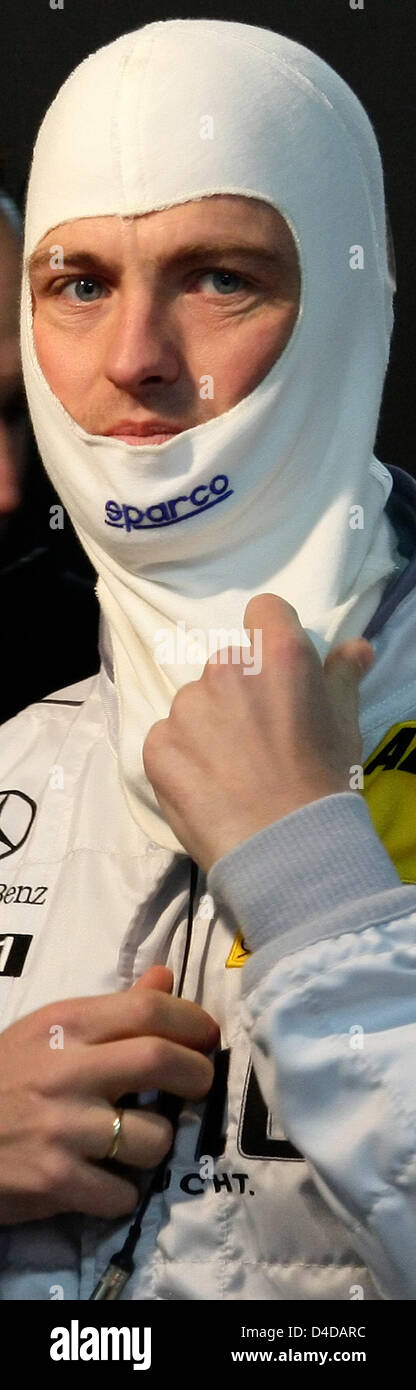 German race driver Ralf Schumacher of Mercedes gets ready during ...