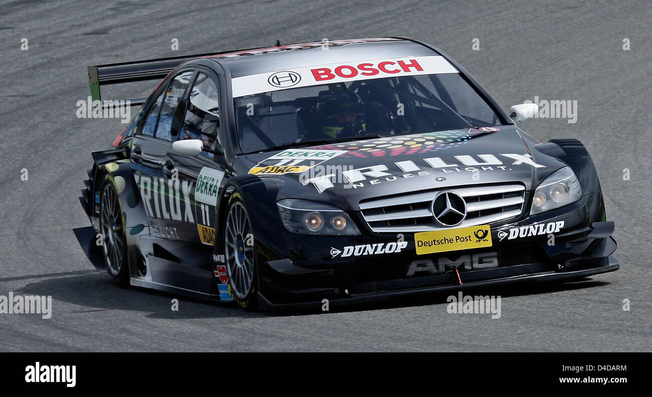 German race driver Ralf Schumacher of TRILUX AMG Mercedes drives his ...