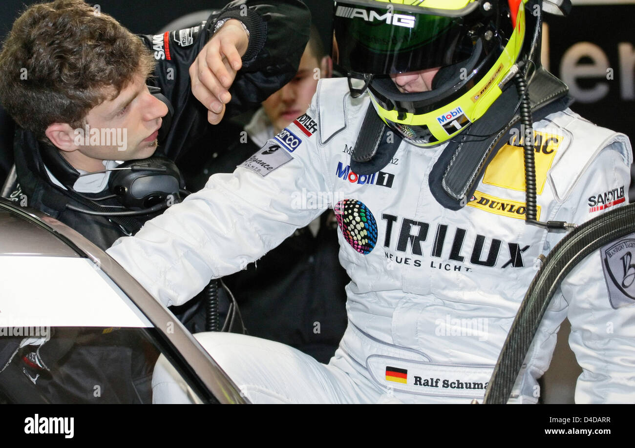 German race driver Ralf Schumacher of TRILUX AMG Mercedes drives his ...