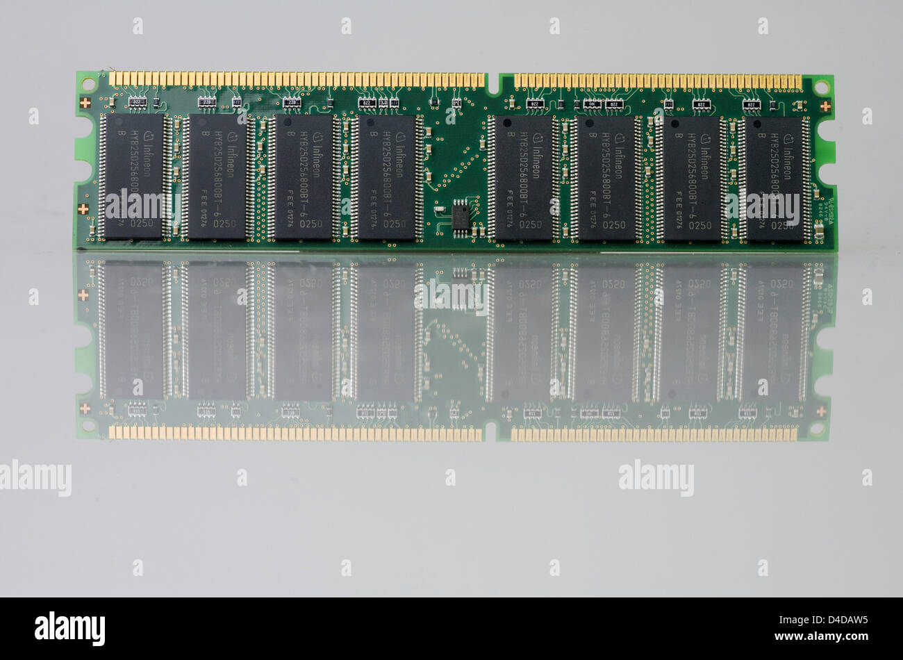 One random access memory module of the company Infineon are pictured ...