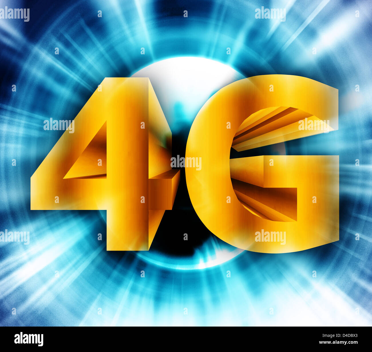 abstract of 4G network symbol Stock Photo - Alamy