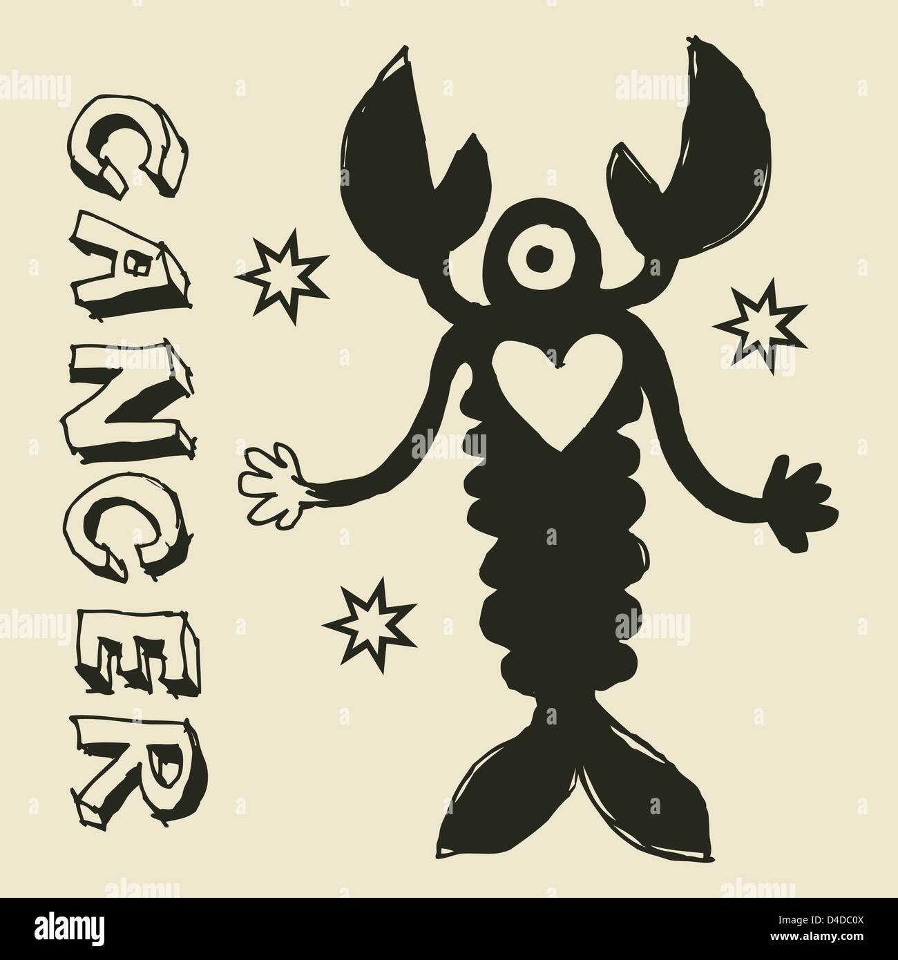 Cancer hand drawing hi-res stock photography and images - Alamy