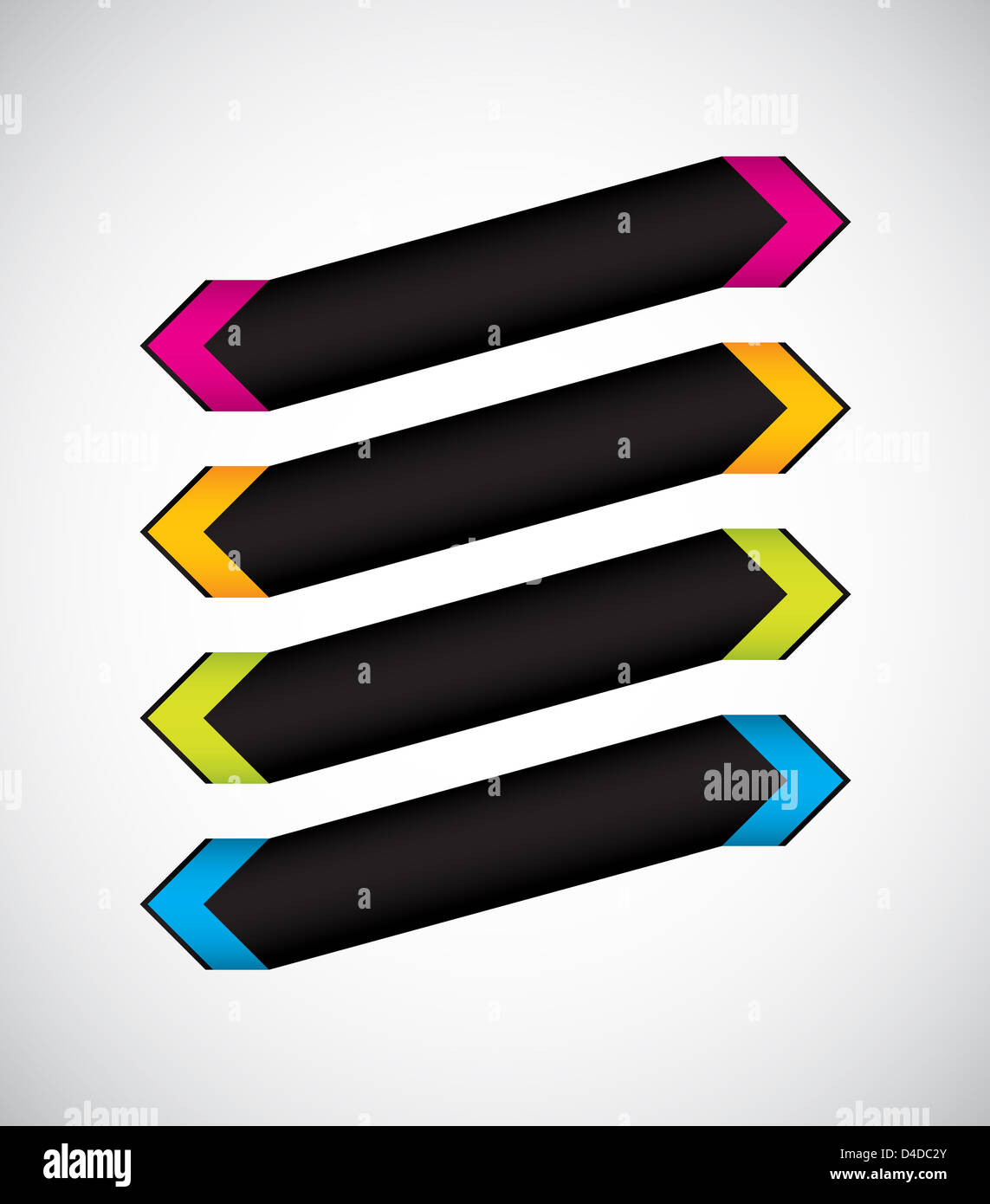 special arrow stickers set Stock Photo - Alamy