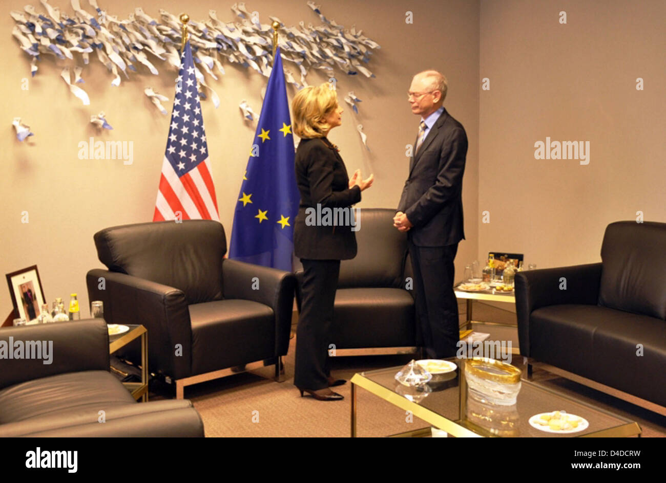 Secretary Clinton Meets With European Council President Herman Van ...