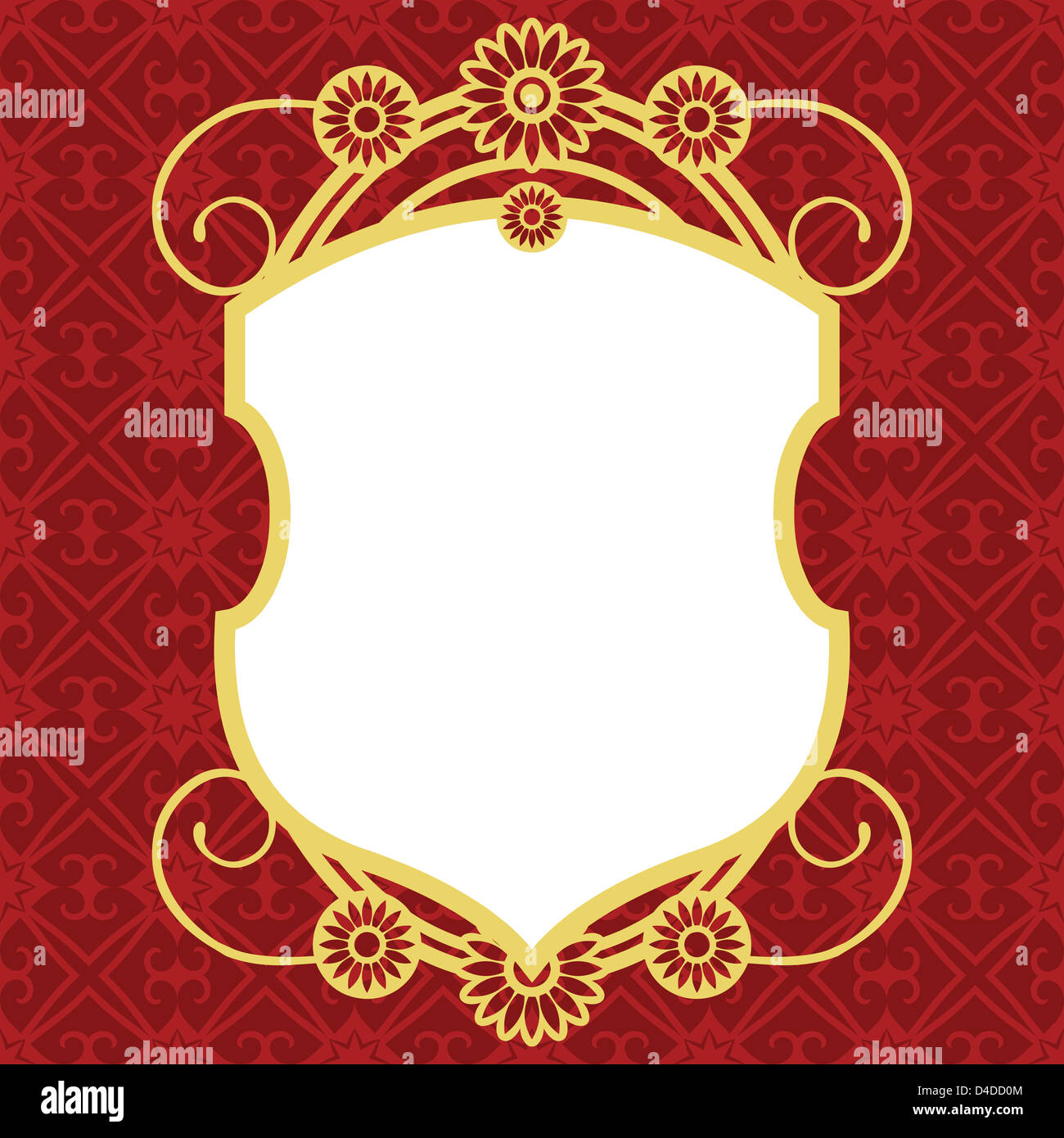 shield design, decorative frame Stock Photo - Alamy