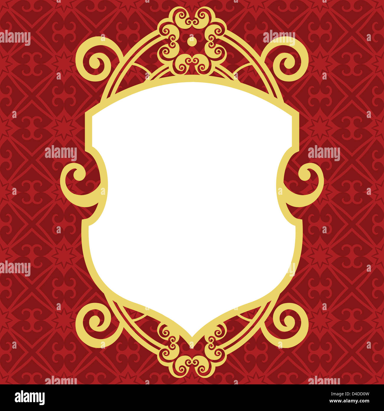 shield design, decorative frame Stock Photo - Alamy