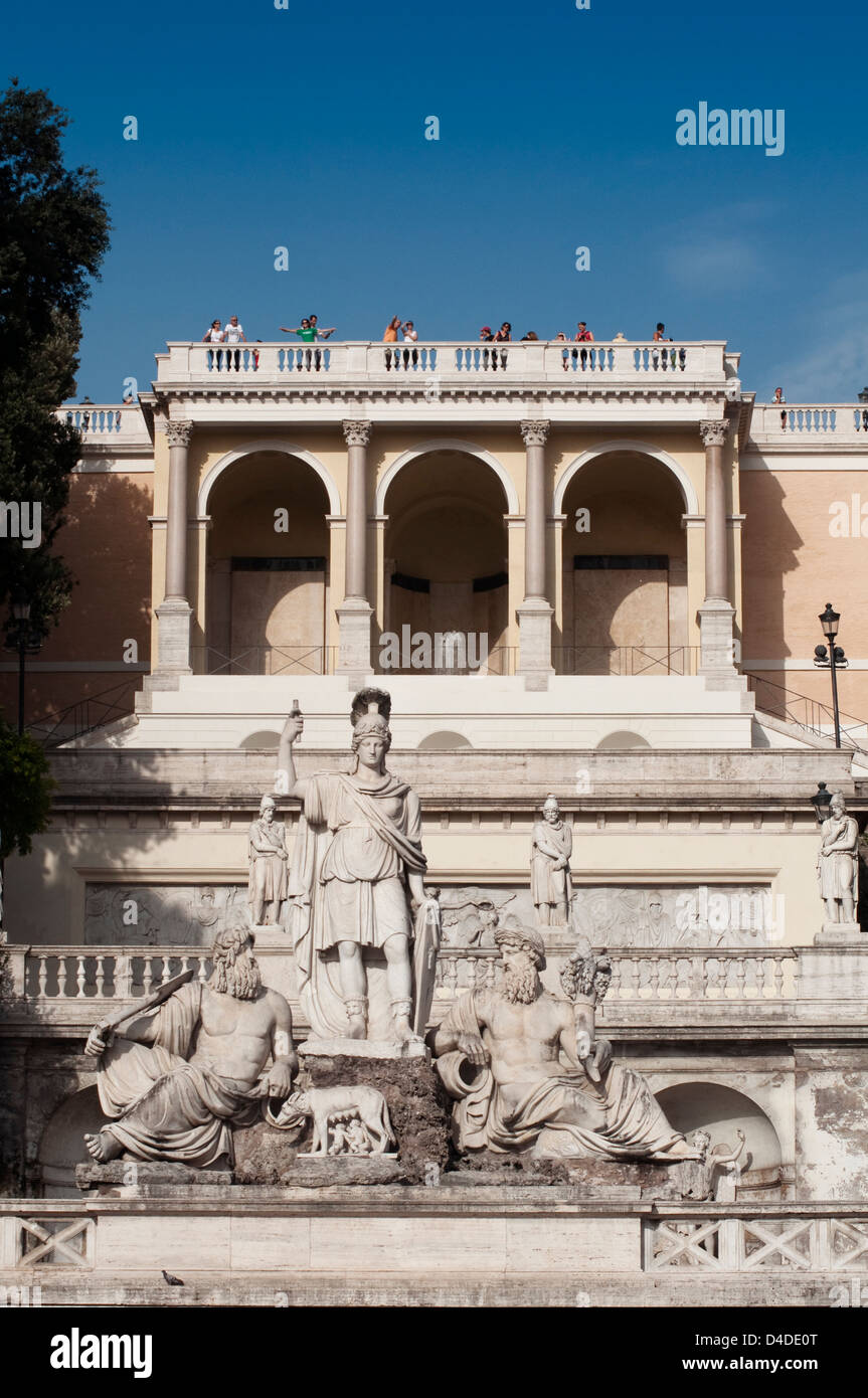 Pincio terrace architecture hi-res stock photography and images - Alamy