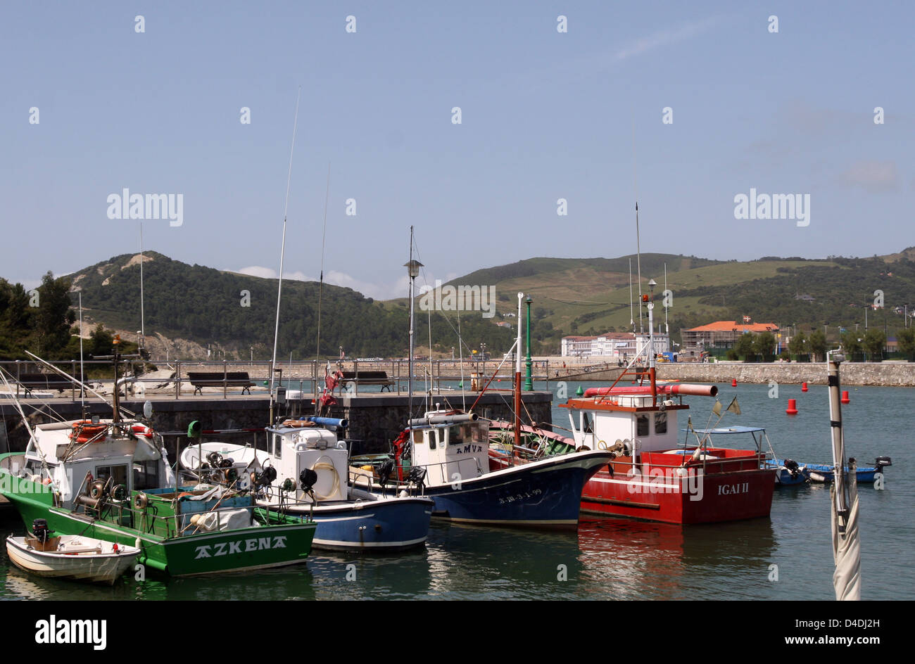 Beach in the Bay of Biscay of Atlantic Ocean, Basque country, Spain ...