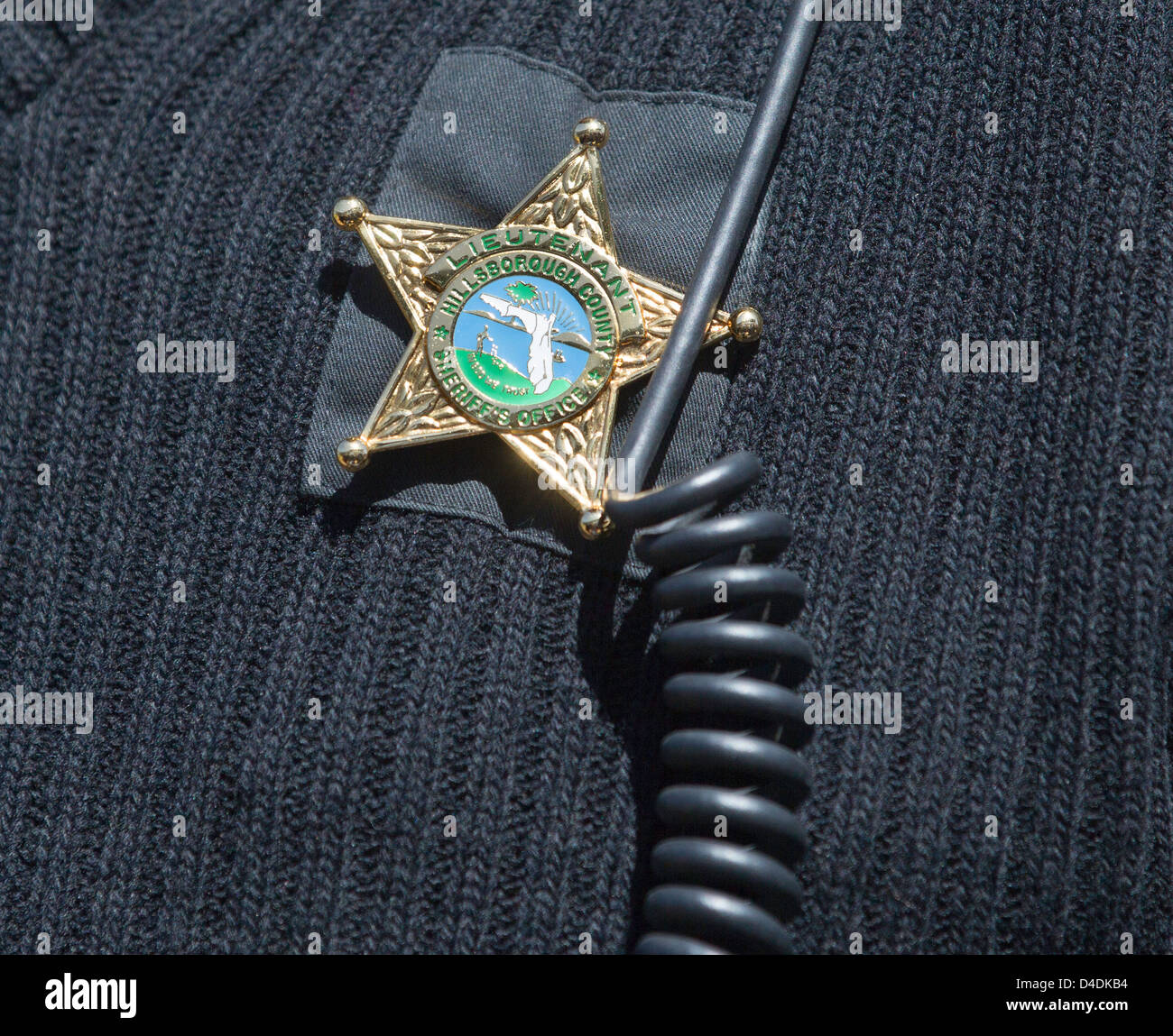 Lieutenant's badge from the Hillsborough County sheriff's office in ...