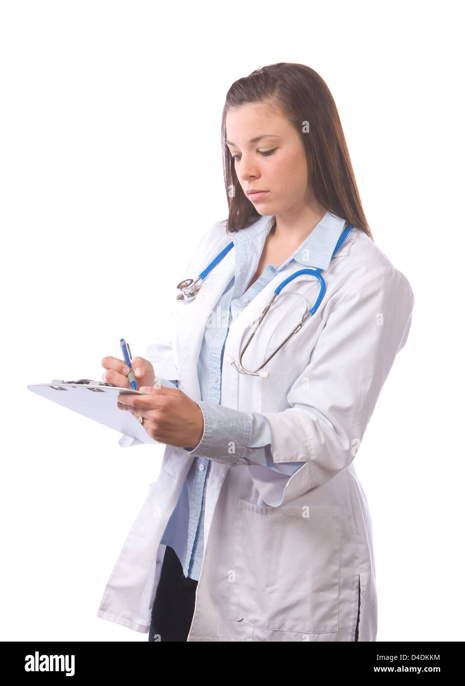 Female doctor isolated on white Stock Photo - Alamy
