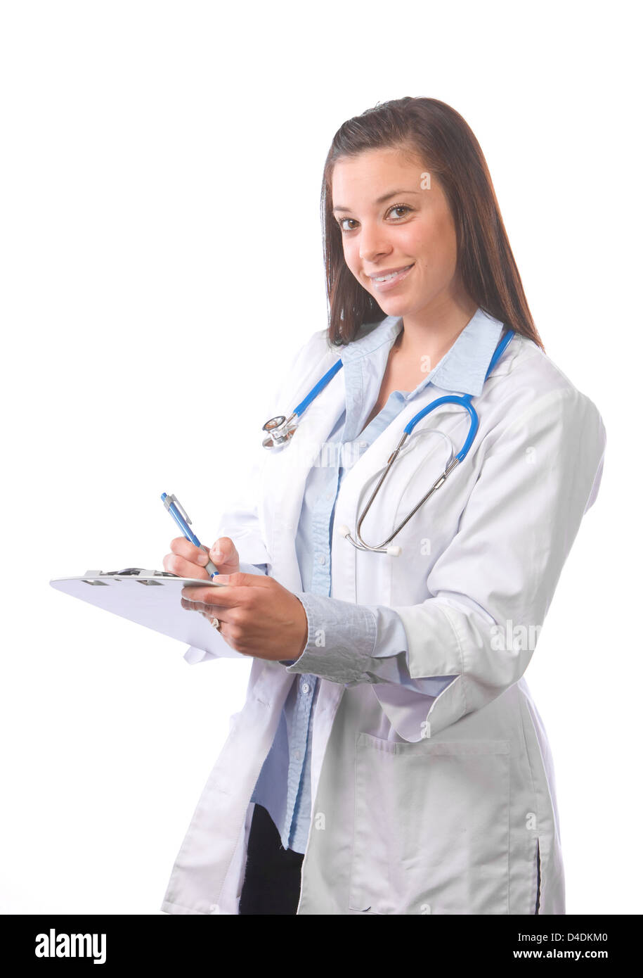 Female doctor isolated on white Stock Photo - Alamy