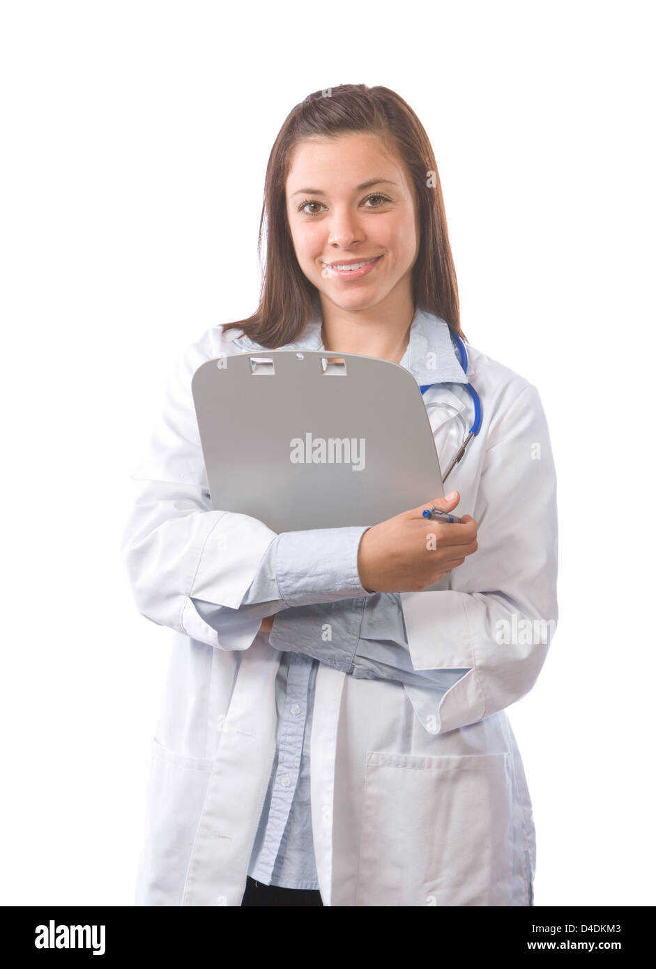 Female doctor isolated on white Stock Photo - Alamy