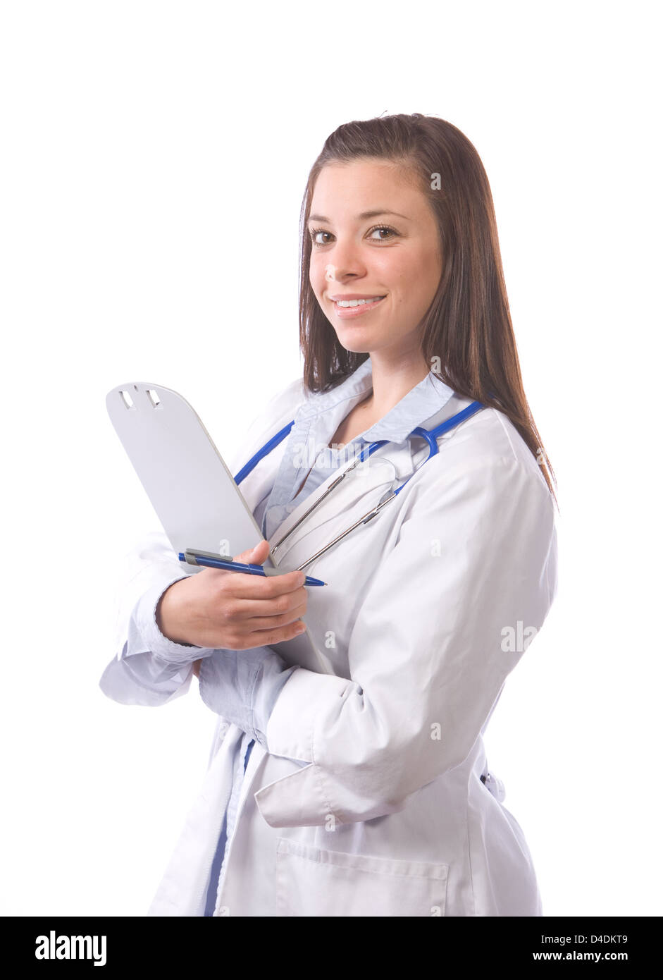Female doctor isolated on white Stock Photo - Alamy