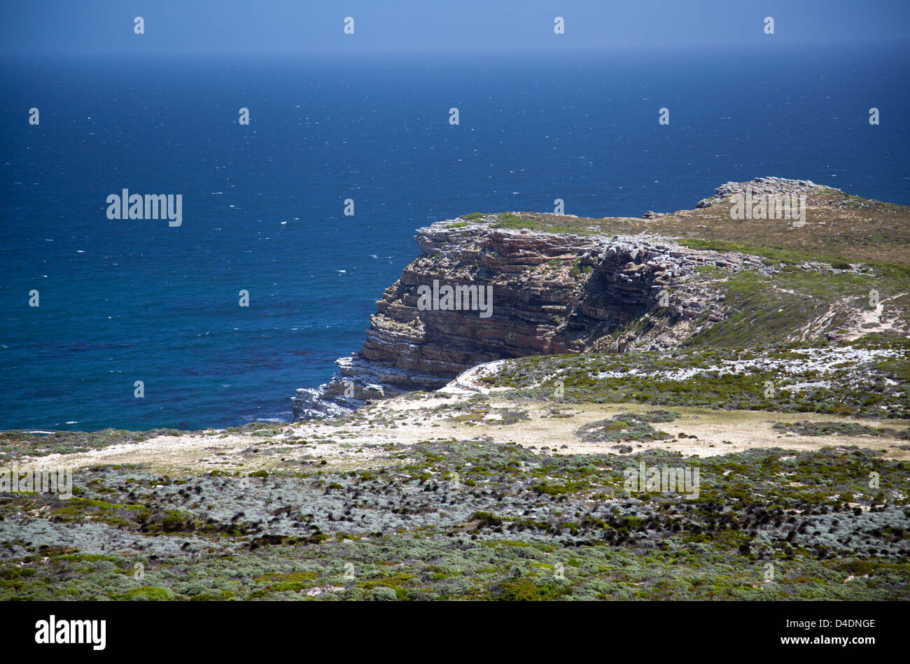 Cape Point Landscape and Vegetation - Western Cape - South Africa Stock ...