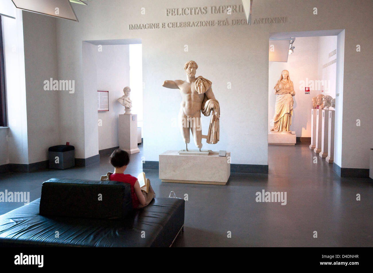 Italy, Lazio, Rome, Massimo Palace National Museum, Marble Statue Stock ...