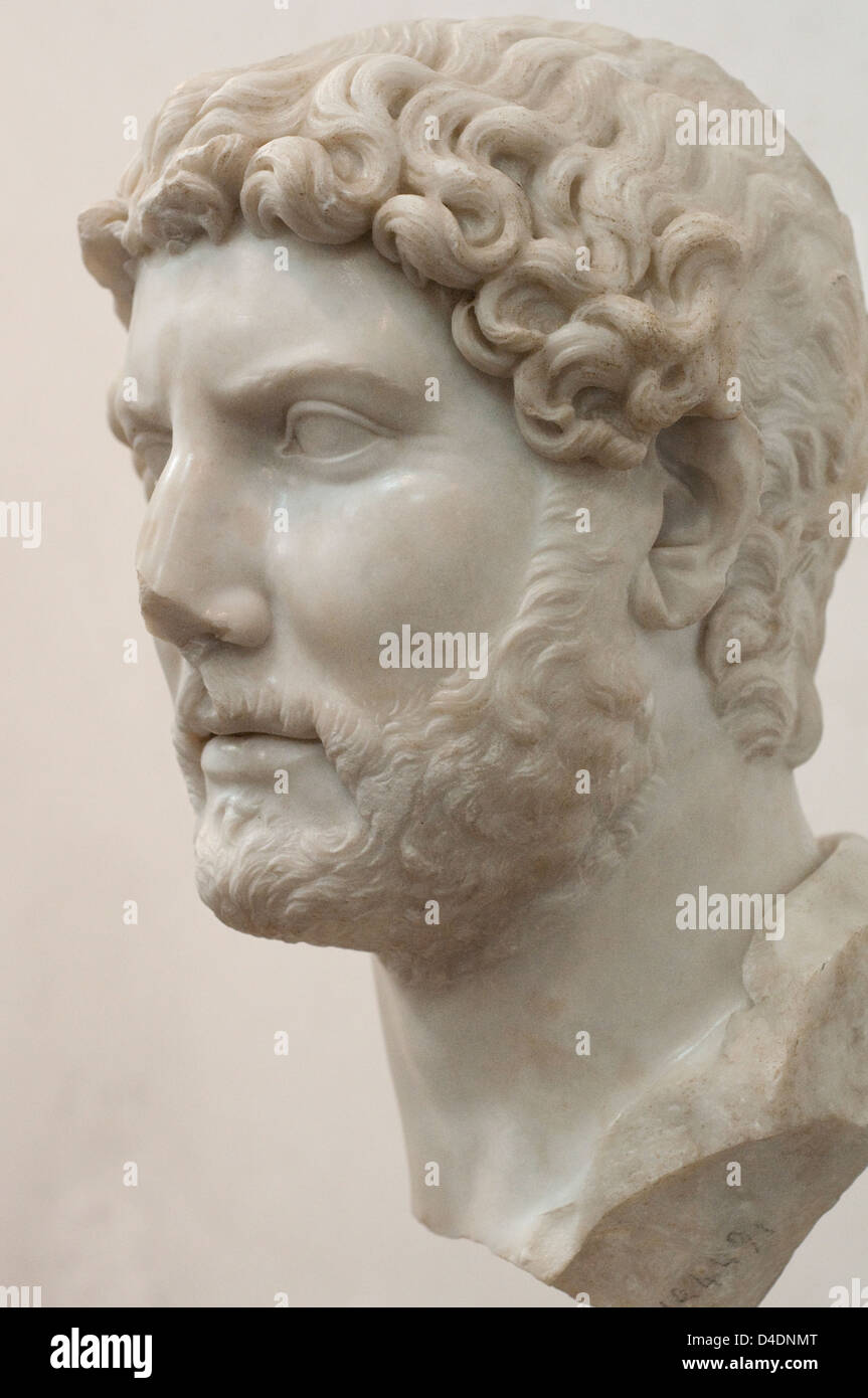 Italy, Lazio, Rome, Massimo Palace National Museum, Portrait of Emperor ...