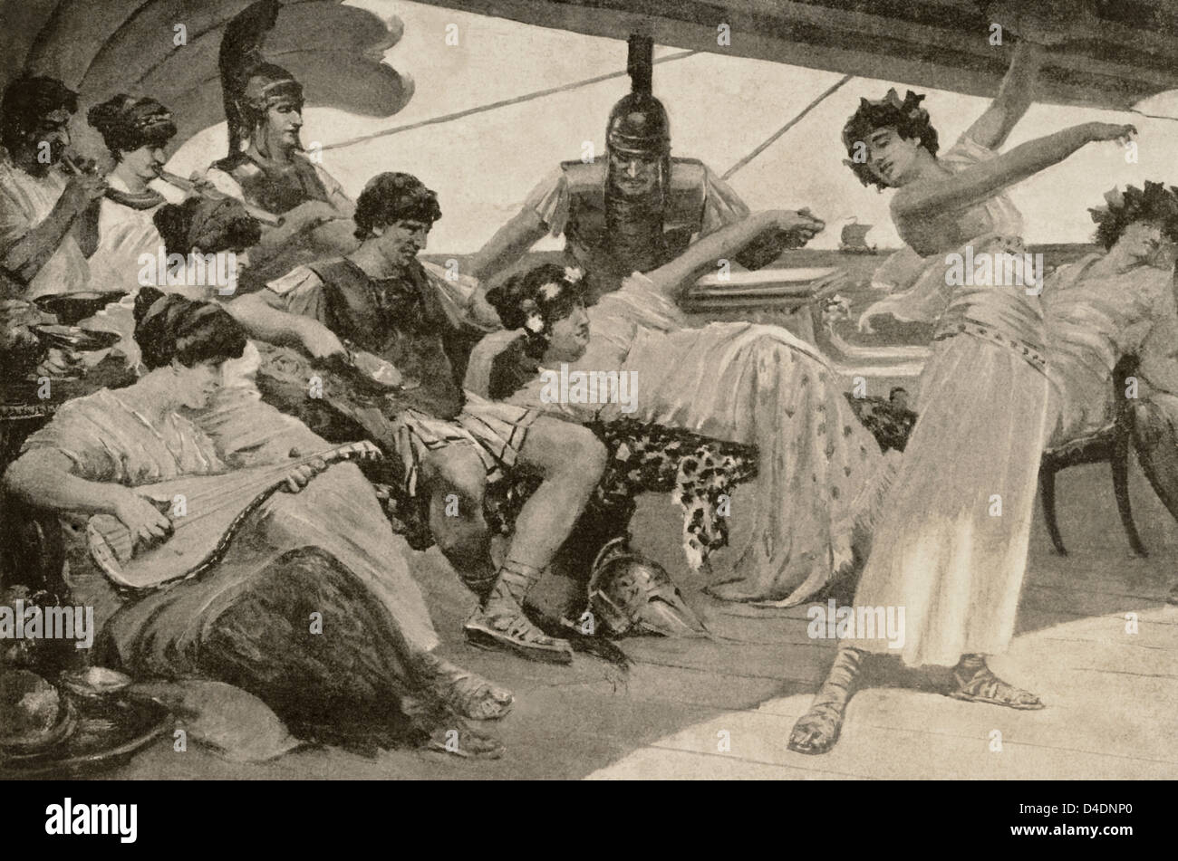 Chares of Athens. 4th century BC. Athenian general. Engraving depicting ...