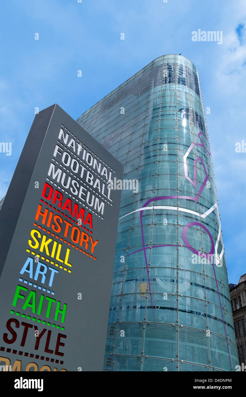 The UK National Football Museum in Manchester City centre, England, UK ...