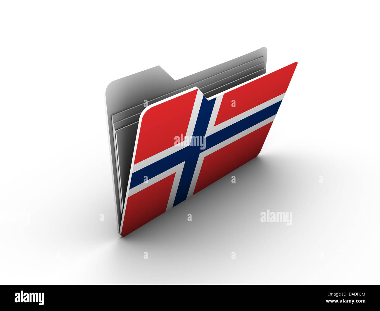 folder icon with flag of norway on white background Stock Photo - Alamy