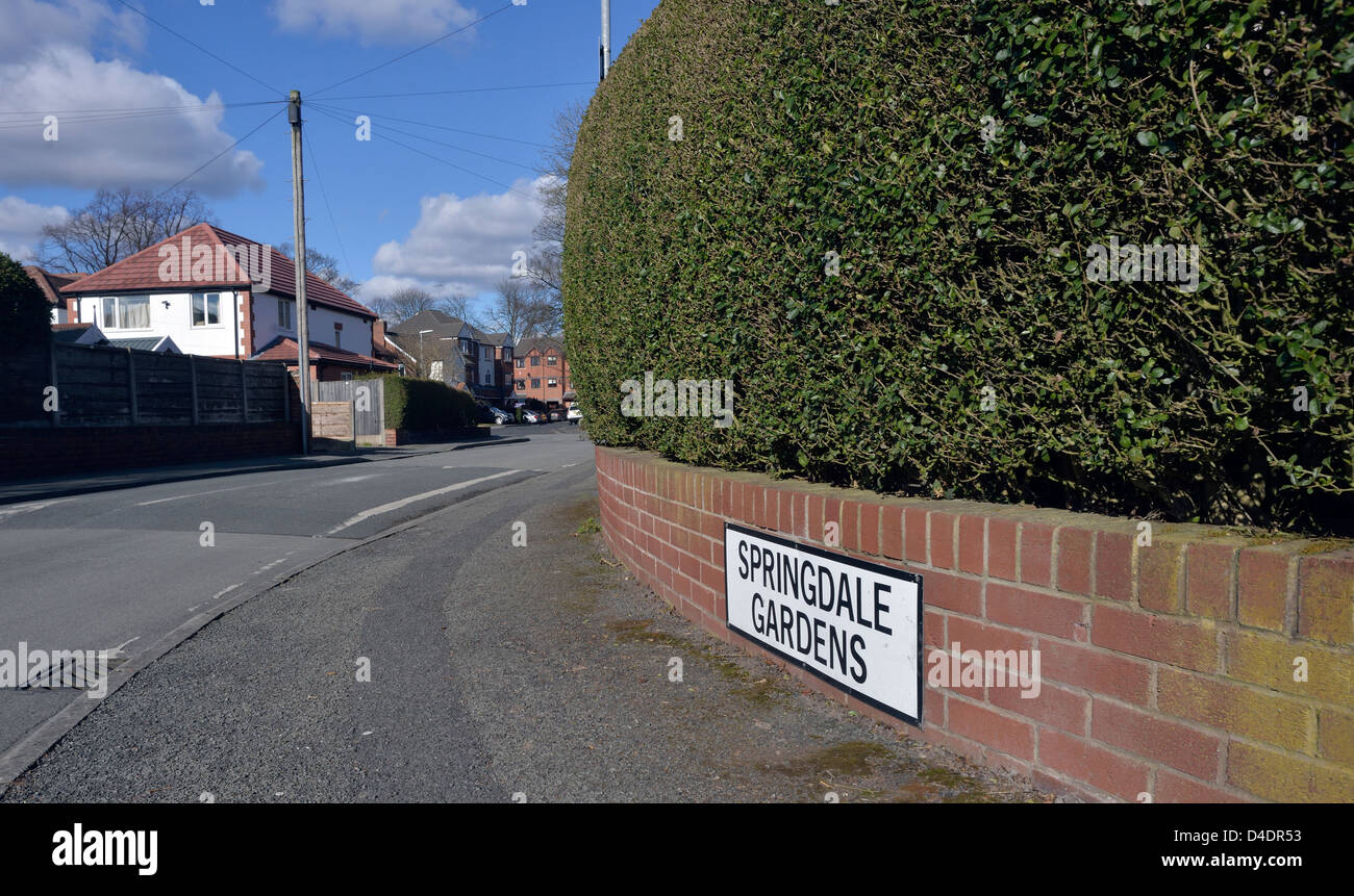 street sign showing the name of the road Stock Photo - Alamy