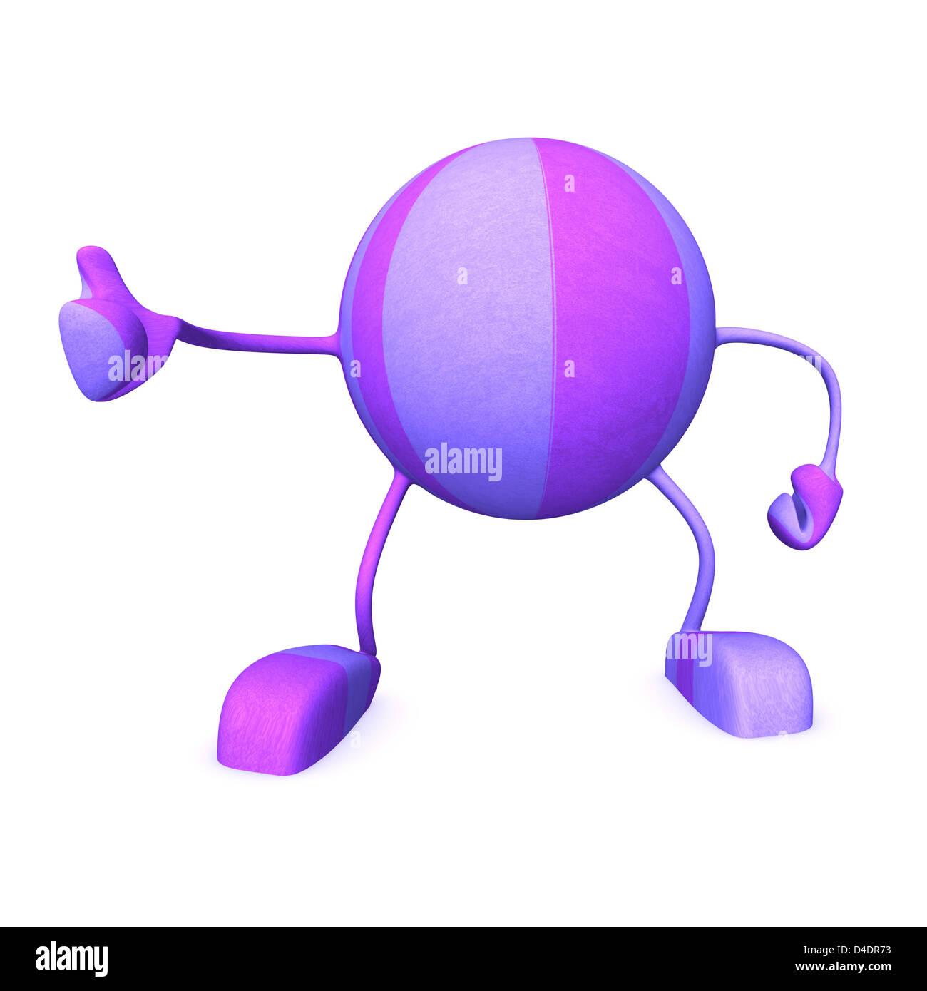 yes and fun on character on white background Stock Photo - Alamy