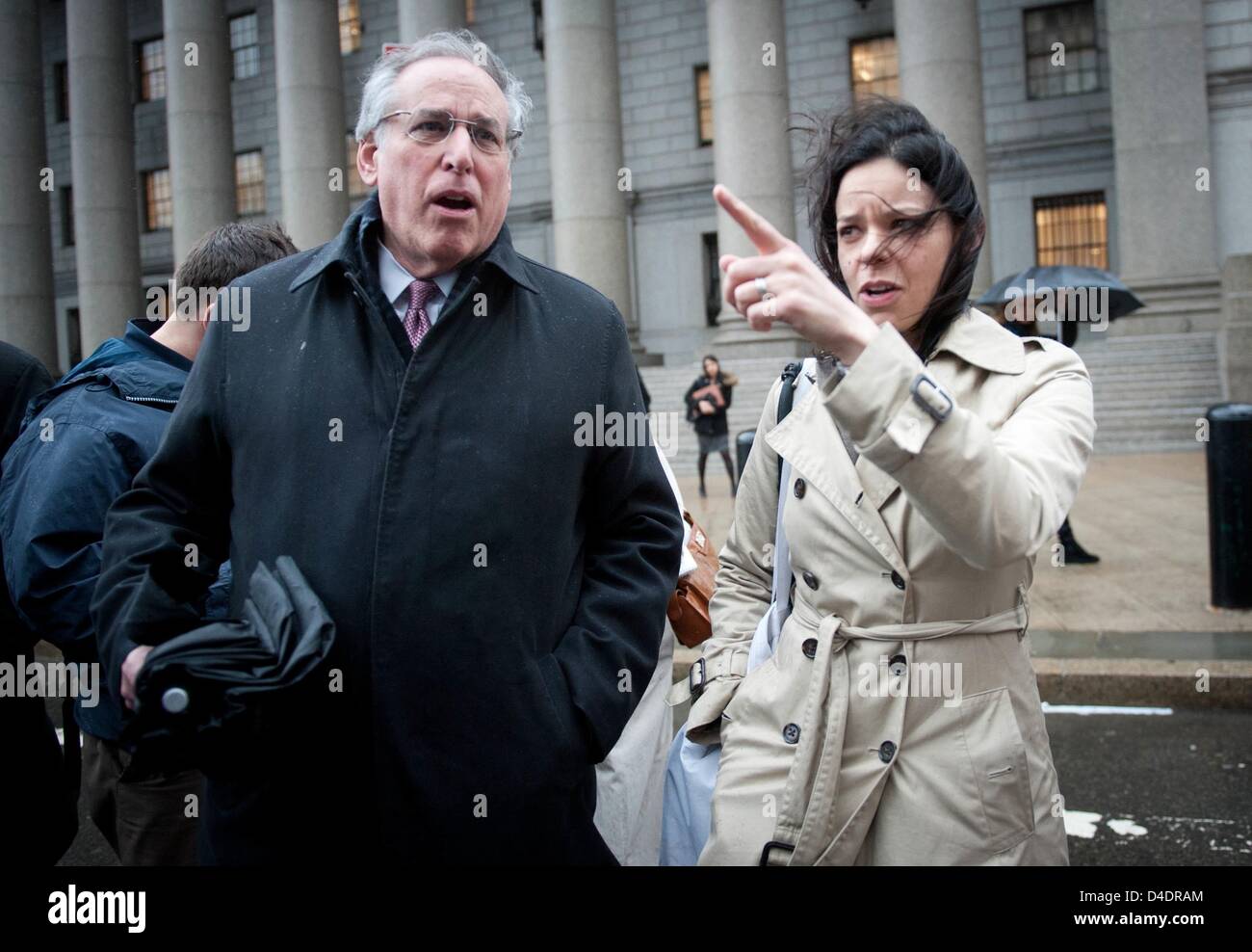 Manhattan, New York, U.S. March 12, 2013. Defense attorneys ROBERT BAUM ...