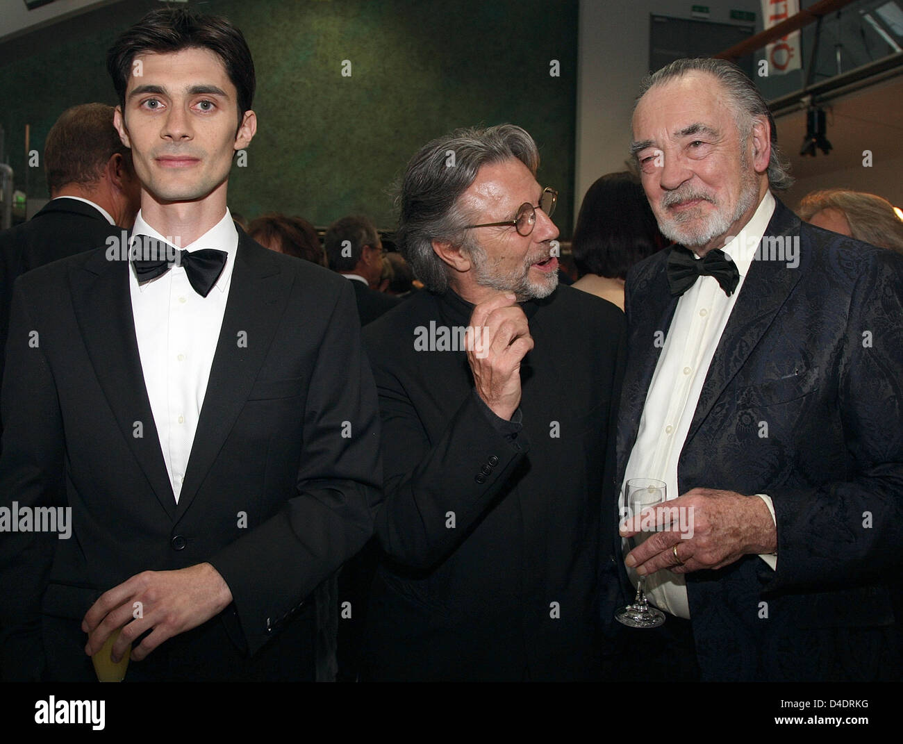 (L-R) British actor Ben Silverstone, Austrian acrot Adi Hirschal, and ...