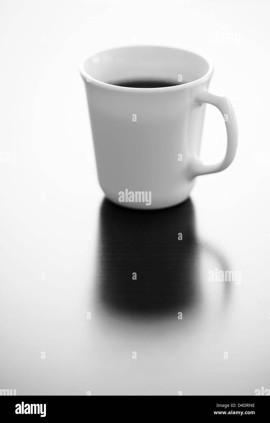Cup coffee in color Black and White Stock Photos & Images - Alamy
